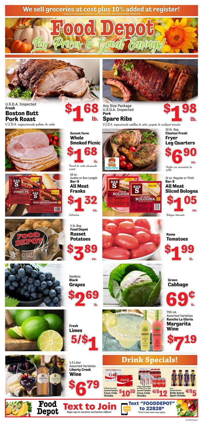 Food Depot Weekly Ad Nov 07 – Nov 13, 2022