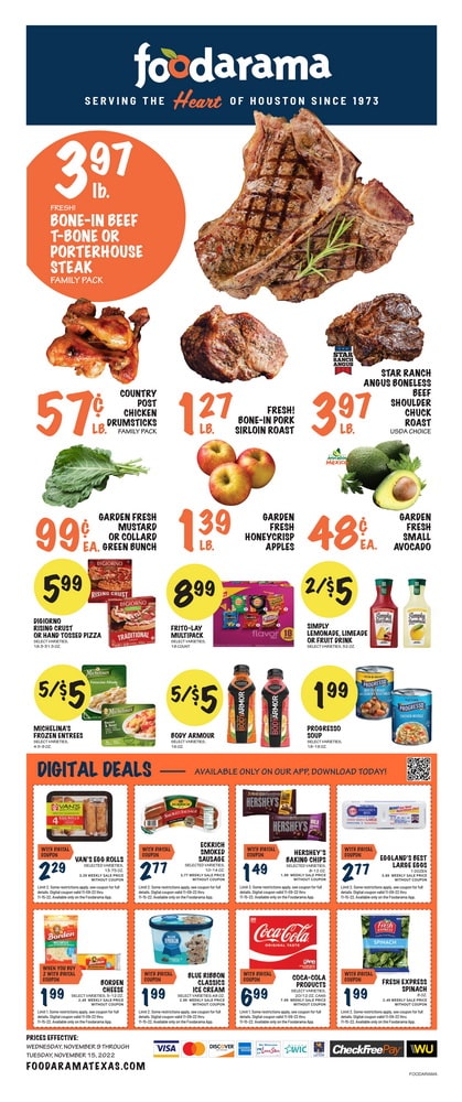 Foodarama Weekly Ad Nov 09 – Nov 15, 2022