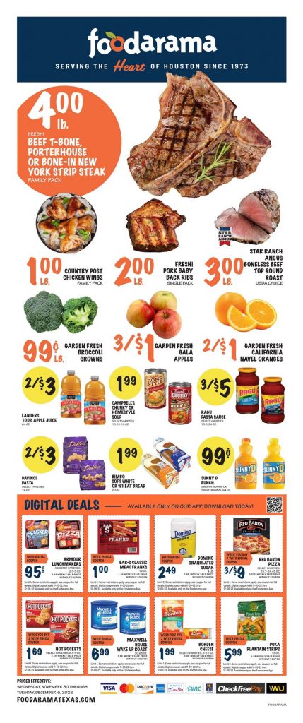 Foodarama Weekly Ad Nov 30 – Dec 06, 2022