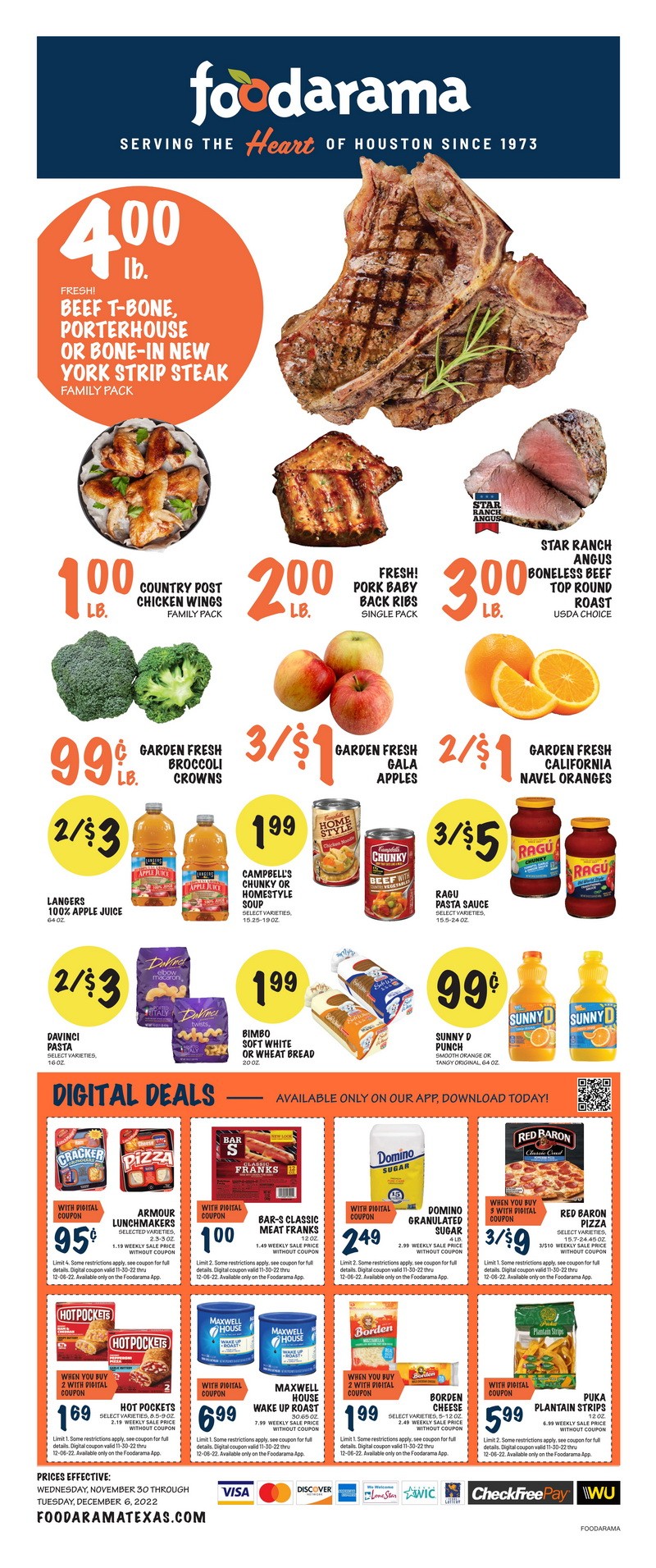 Foodarama Weekly Ad Nov 30 – Dec 06, 2022