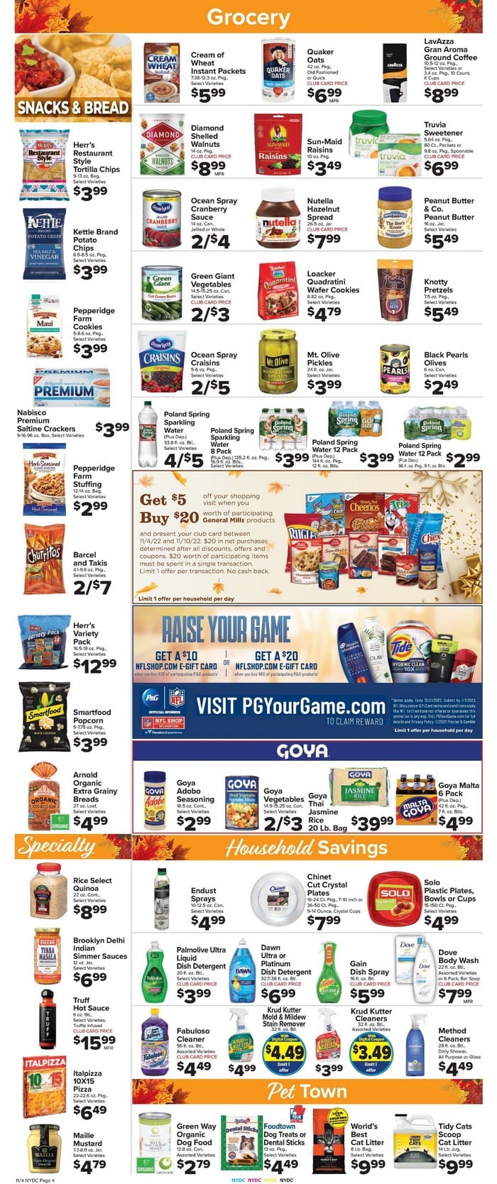 Foodtown Weekly Ad Nov 04 – Nov 10, 2022