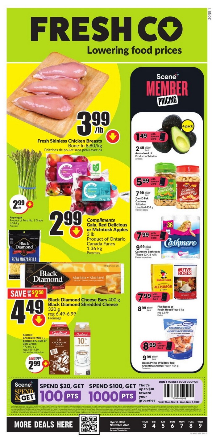 FreshCo Weekly Ad Nov 03 – Nov 09, 2022