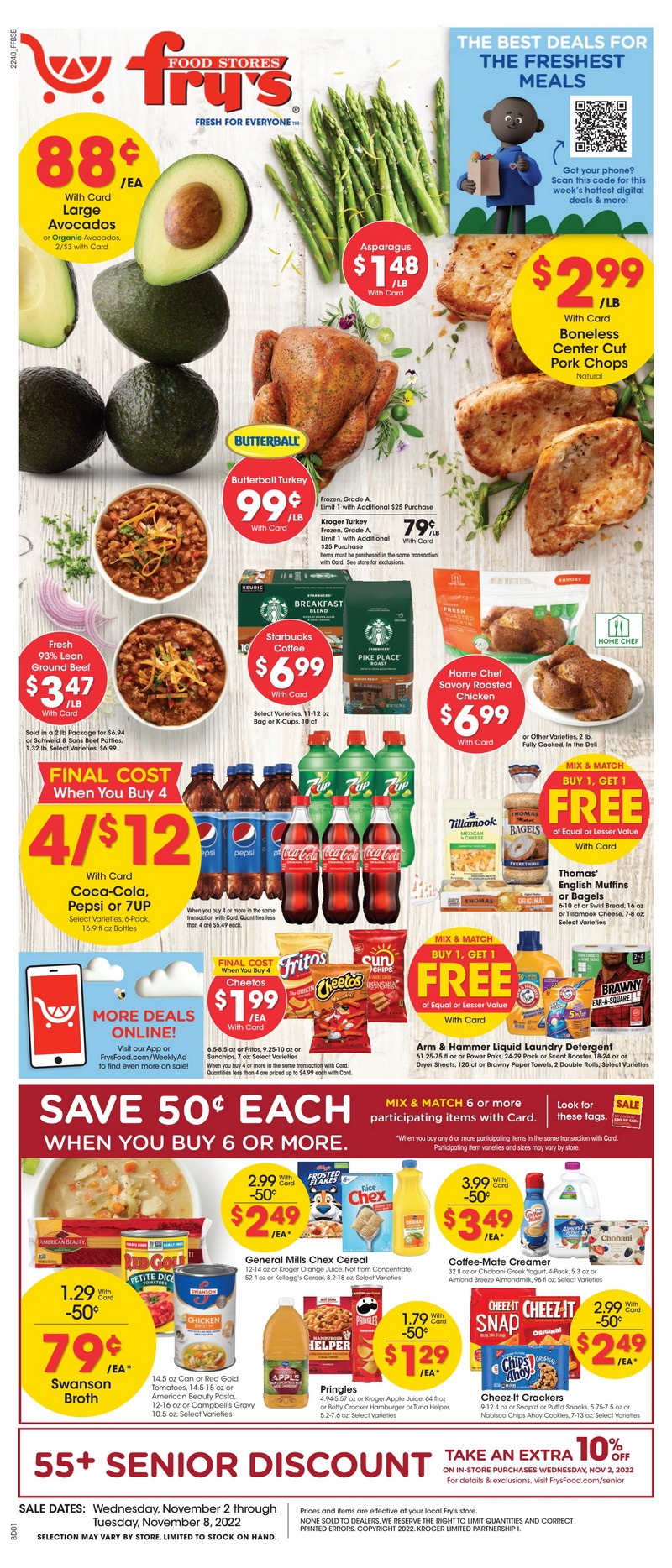 Fry's Food Weekly Ad Nov 02 – Nov 08, 2022