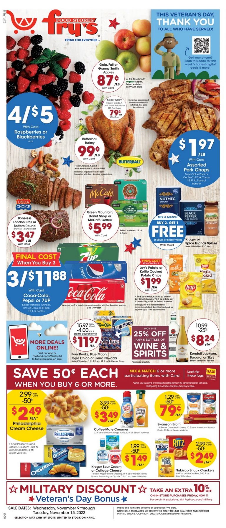 Fry's Food Weekly Ad Nov 09 – Nov 15, 2022
