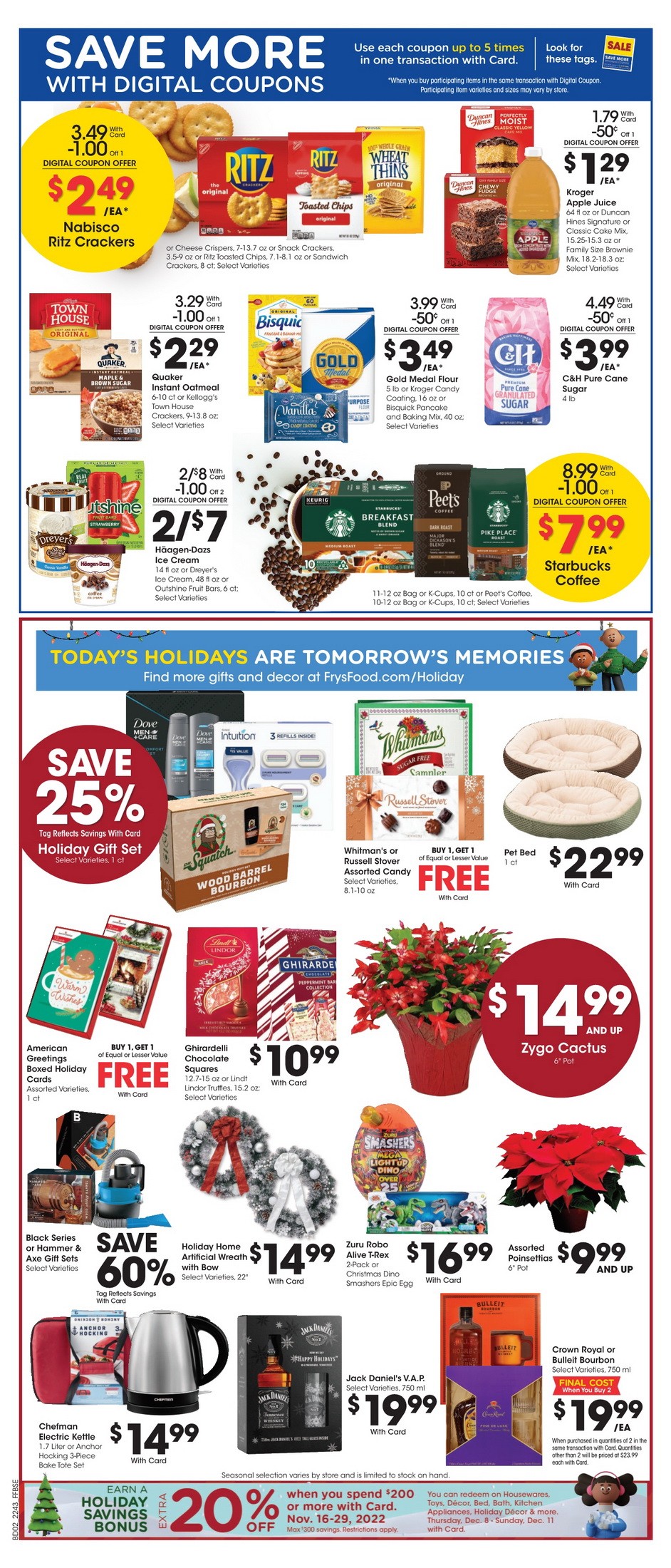 Fry's Food Weekly Ad Nov 25 – Nov 29, 2022