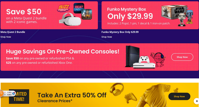 GameStop Cyber Week Promotion Ad