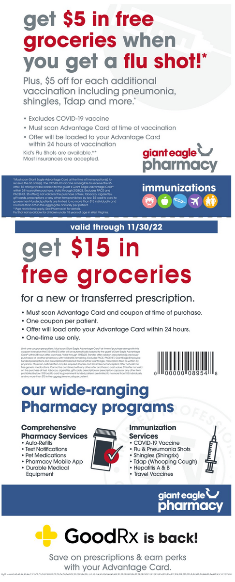 Giant Eagle Weekly Ad Nov 03 – Nov 09, 2022