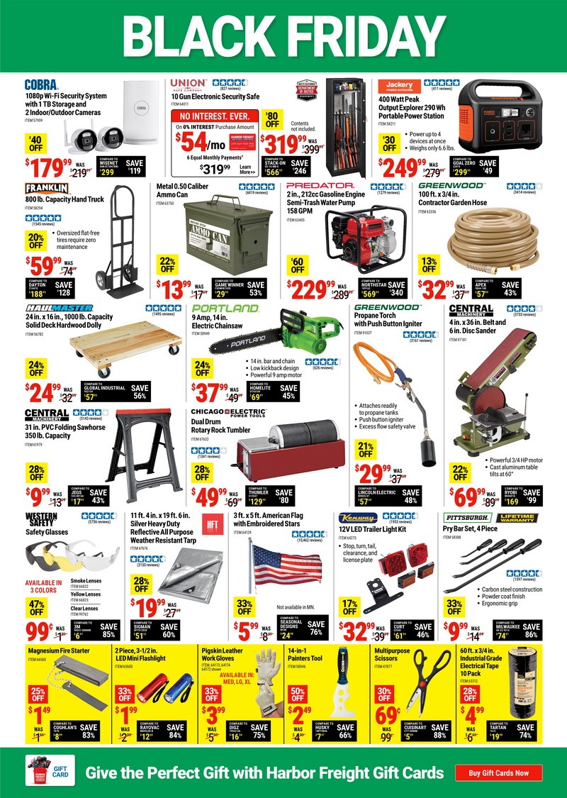 Harbor Freight Black Friday Ad Nov 21 – Nov 28, 2022