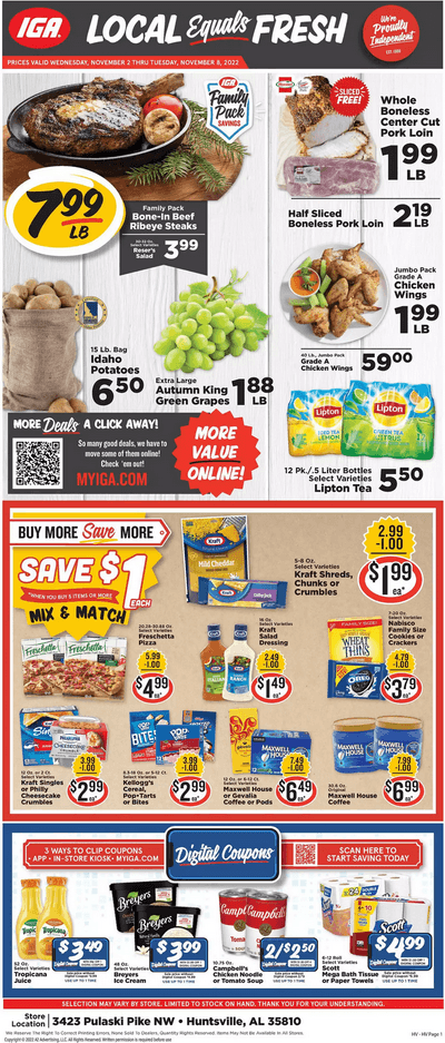 IGA Weekly Ad Nov 02 – Nov 08, 2022