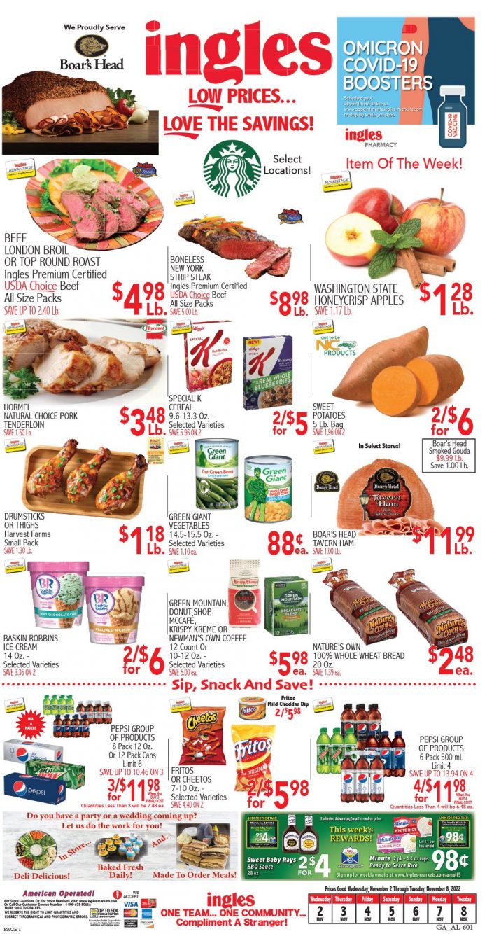 Ingles Weekly Ad Nov 02 – Nov 08, 2022
