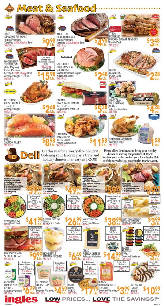 Ingles Weekly Ad Nov 16 – Nov 24, 2022 (Thanksgiving Promotion Included)