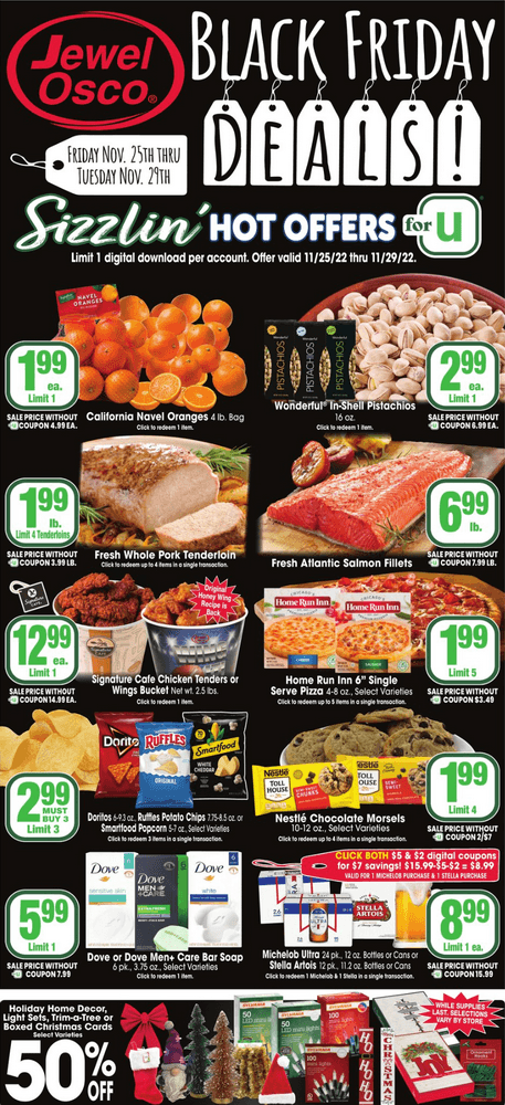 Jewel Osco Weekly Flyer Nov 25 – Nov 29, 2022 (Black Friday Promotion ...