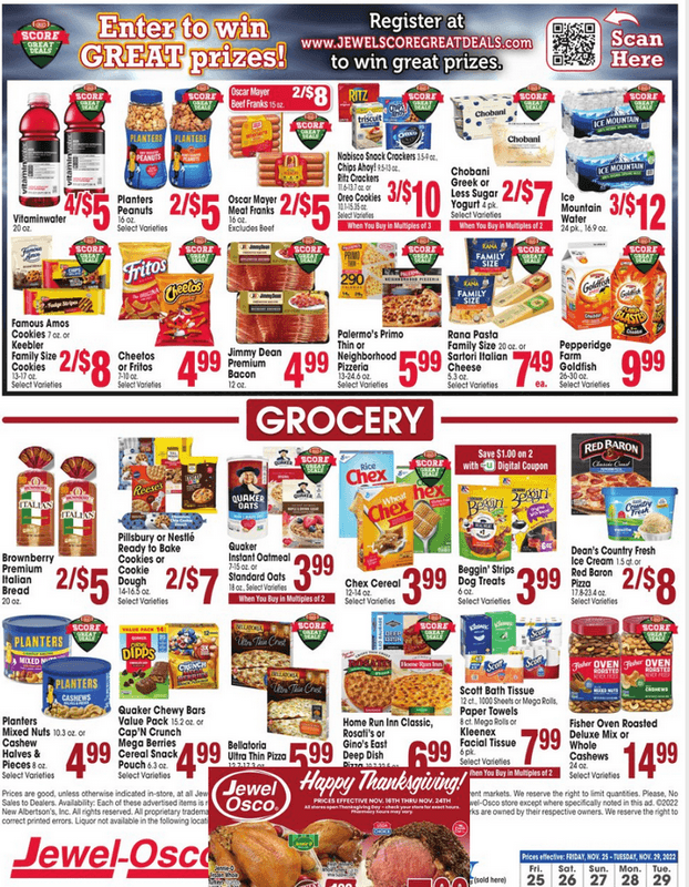 Jewel Osco Weekly Flyer Nov 25 – Nov 29, 2022 (Black Friday Promotion ...