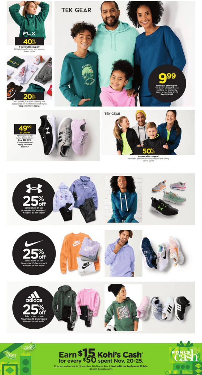 Kohl's Black Friday Flash Sale Nov 20 – Nov 25, 2022