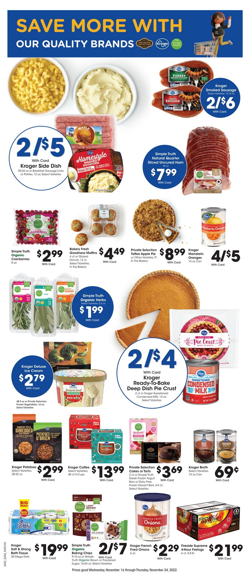 Kroger Weekly Ad Nov 16 – Nov 24, 2022 (Black Friday & Thanksgiving ...