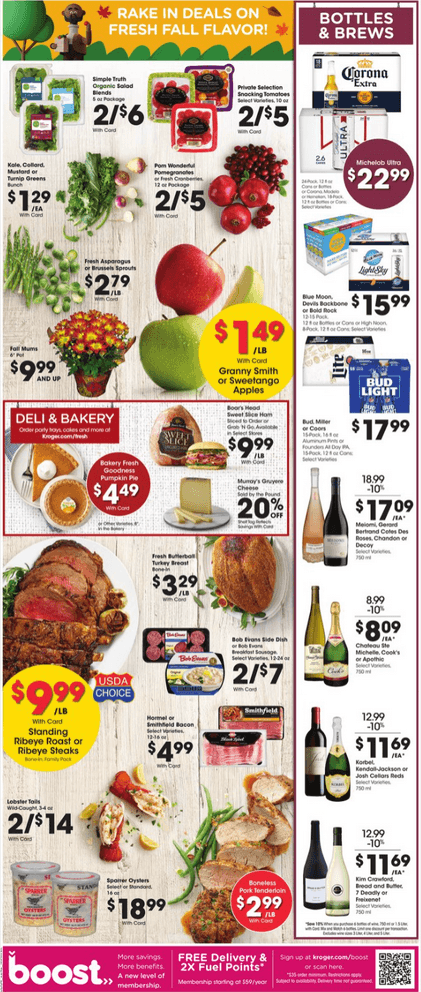 Kroger Weekly Ad Nov 16 – Nov 24, 2022 (Black Friday & Thanksgiving ...
