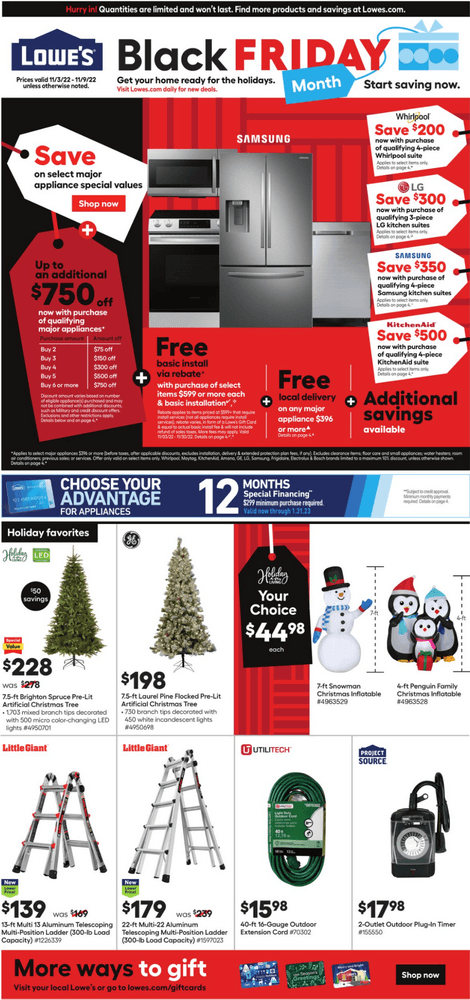 Lowe's Weekly Ad Nov 03 – Nov 09, 2022 (Black Friday Promotion Included)
