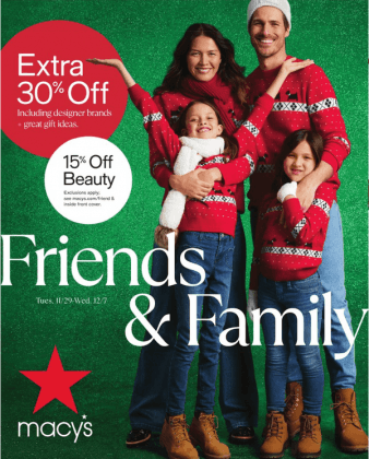 Macy's Friends & Family Sale Dec 01 – Dec 07, 2022