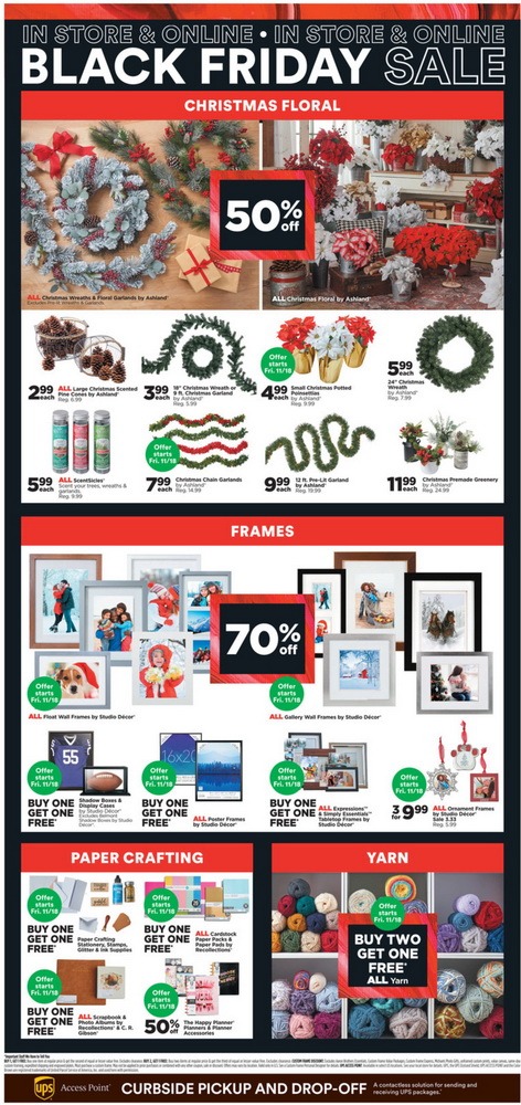 Michaels Black Friday Sale Nov 23 – Nov 27, 2022