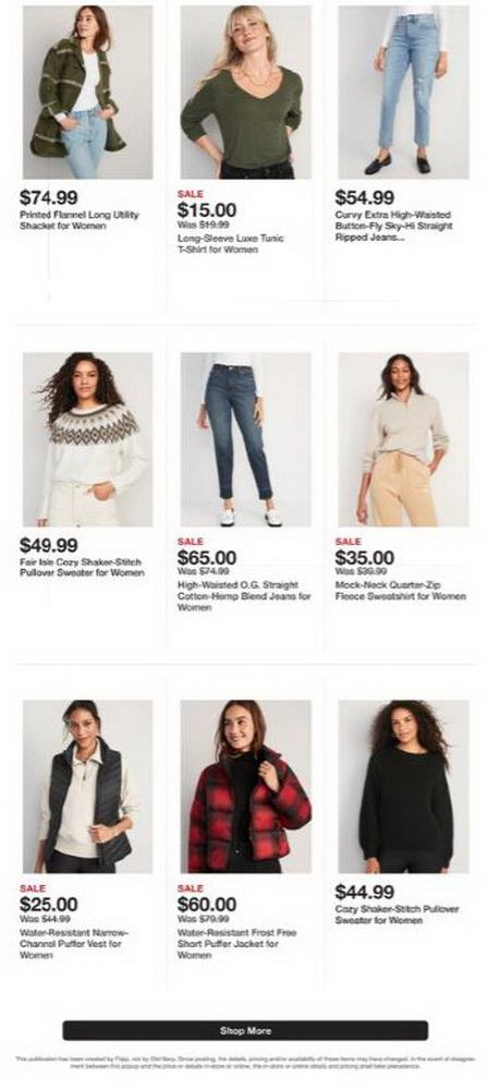 Old Navy Weekly Ad Nov 01 – Nov 07, 2022