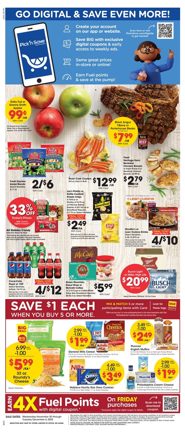 Pick 'n Save Weekly Ad Nov 30 – Dec 06, 2022