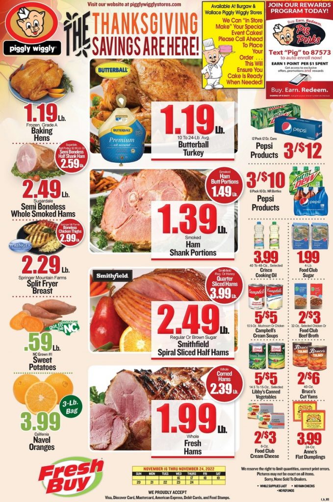 Piggly Wiggly Weekly Ad Nov 16 – Nov 23, 2022 (Thanksgiving Promotion ...