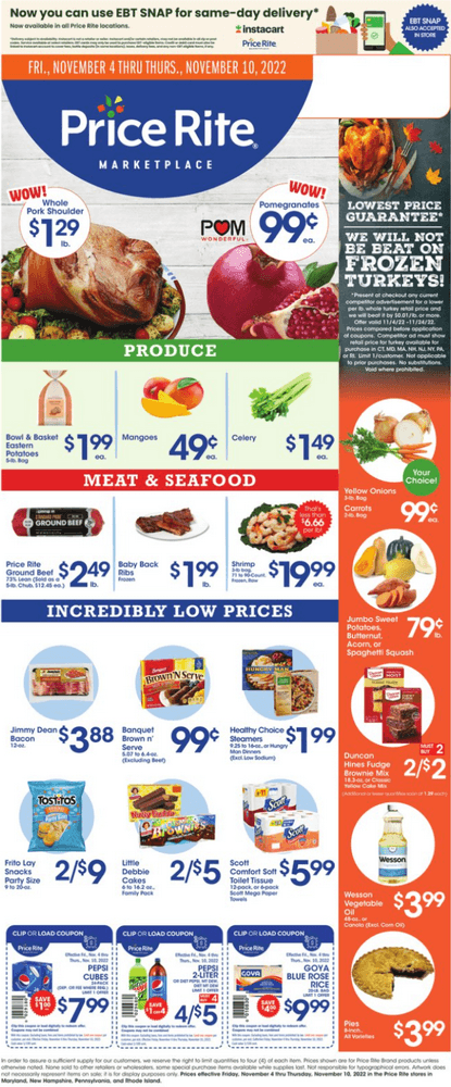 Price Rite Weekly Ad Nov 04 – Nov 10, 2022