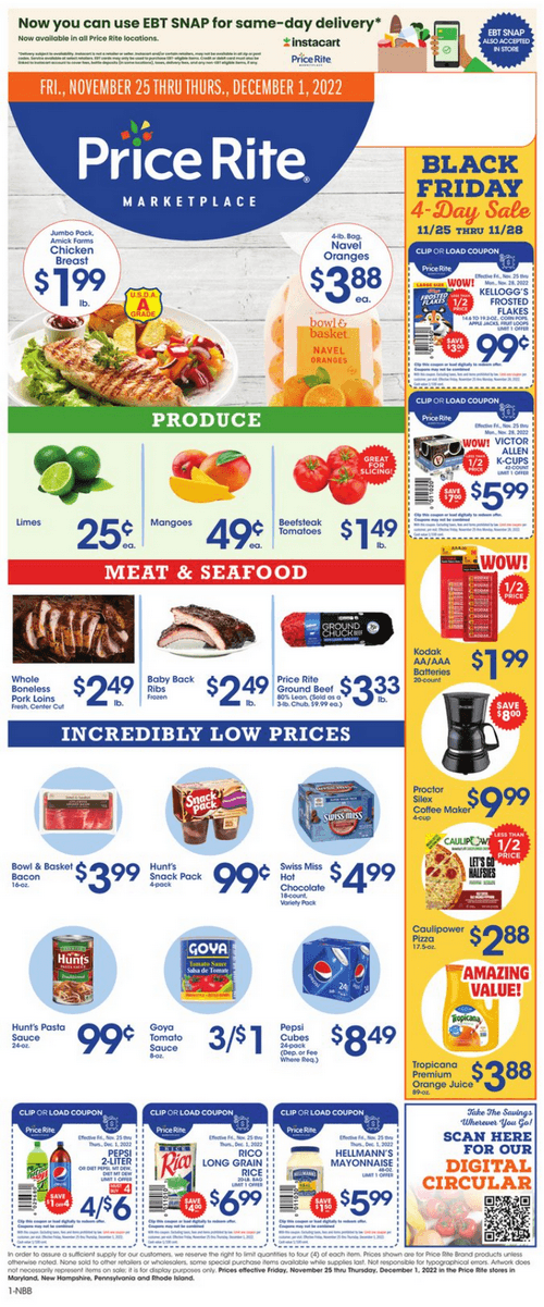 Price Rite Weekly Ad Nov 25 – Dec 01, 2022