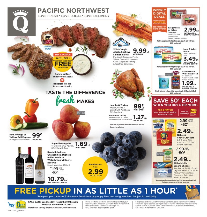 QFC Weekly Ad Nov 09 – Nov 15, 2022