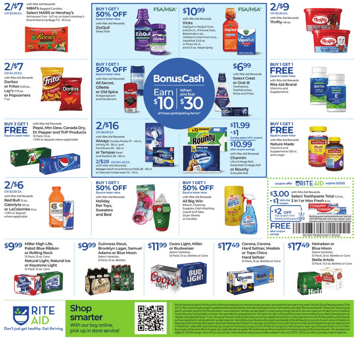 Rite Aid Weekly Ad Nov 27 – Dec 03, 2022