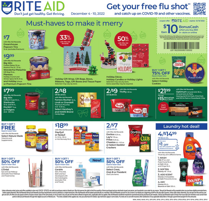 Rite Aid Weekly Ad Dec 04 – Dec 10, 2022