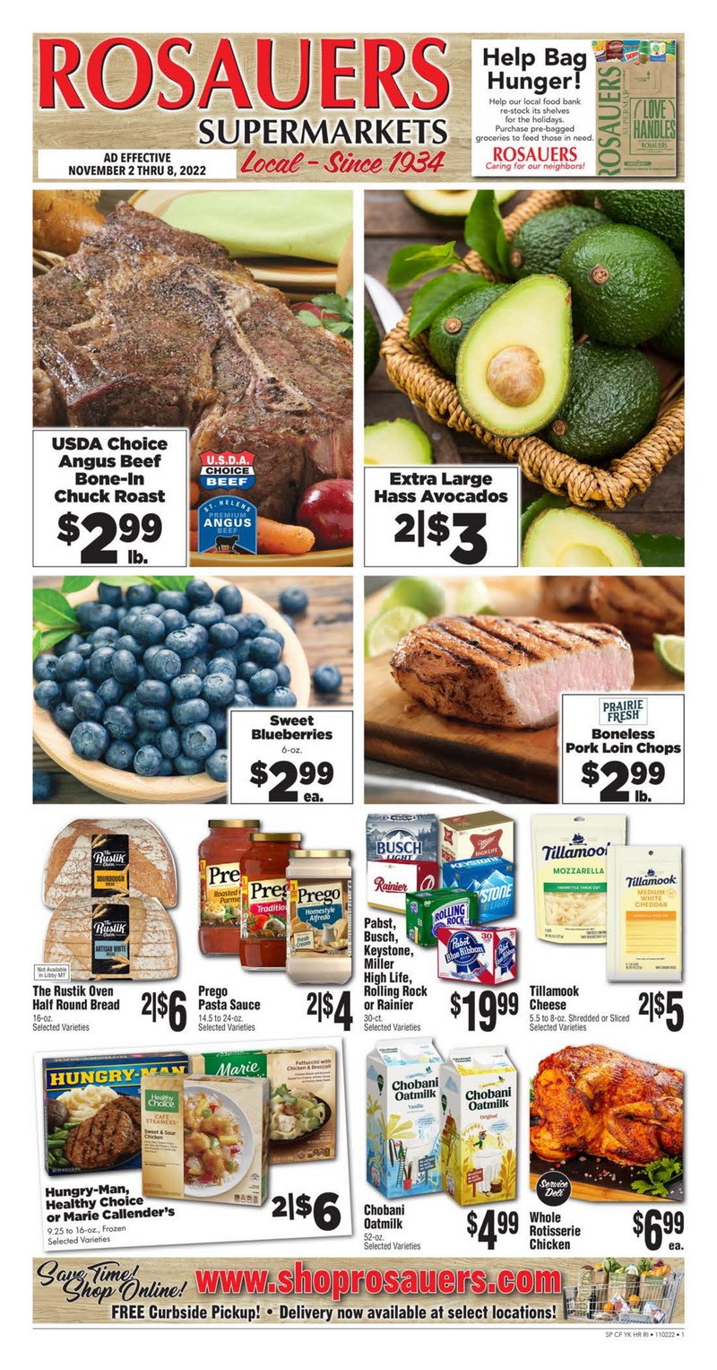 Rosauers Weekly Ad Nov 02 – Nov 08, 2022