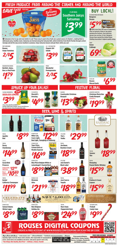 Rouses Weekly Ad Nov 30 – Dec 07, 2022