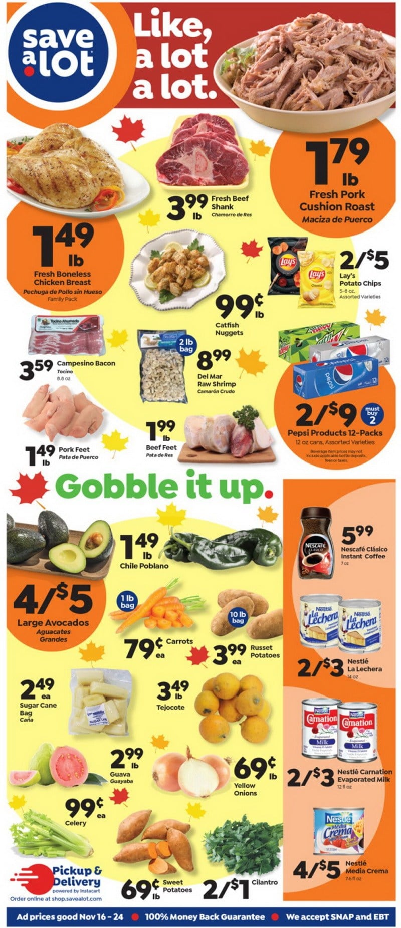 Save A Lot Weekly Ad Nov 16 – Nov 24, 2022