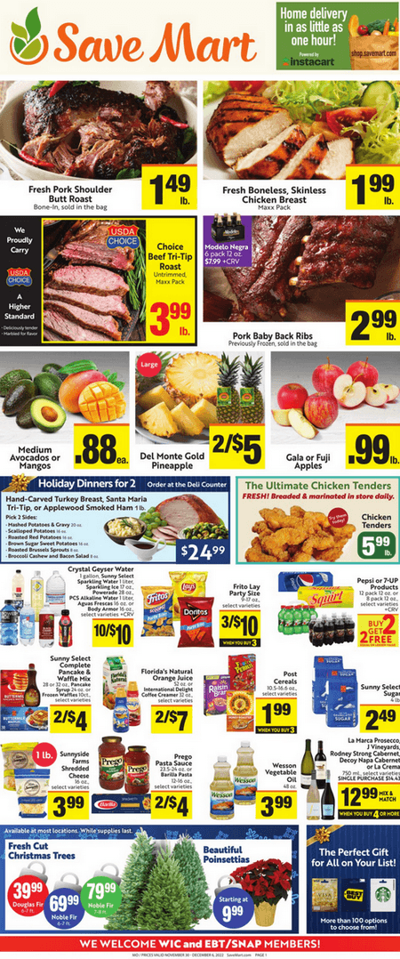Save Mart Supermarkets Weekly Ad Nov 30 – Dec 06, 2022