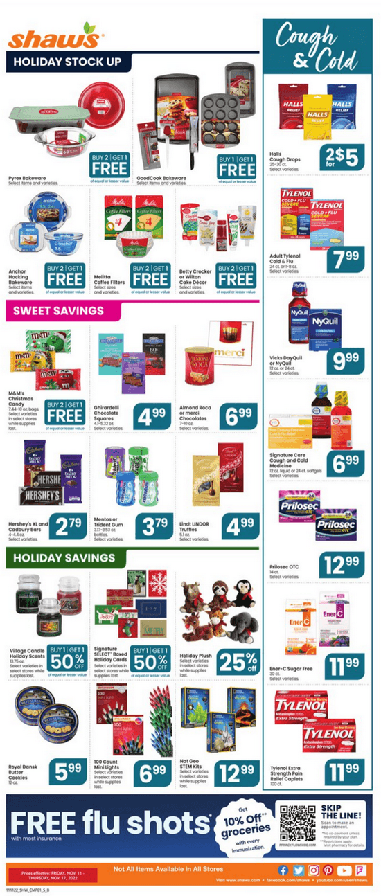 Shaw's Weekly Ad Nov 11 – Nov 17, 2022