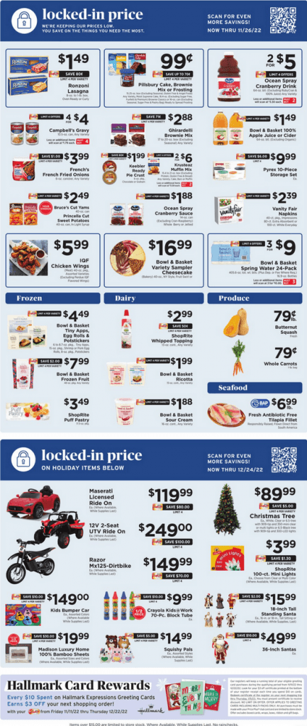 ShopRite Weekly Ad Nov 11 – Nov 17, 2022 (Thanksgiving Promotion Included)