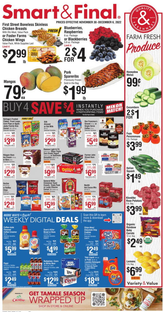 Smart & Final Weekly Ad Nov 30 – Dec 06, 2022