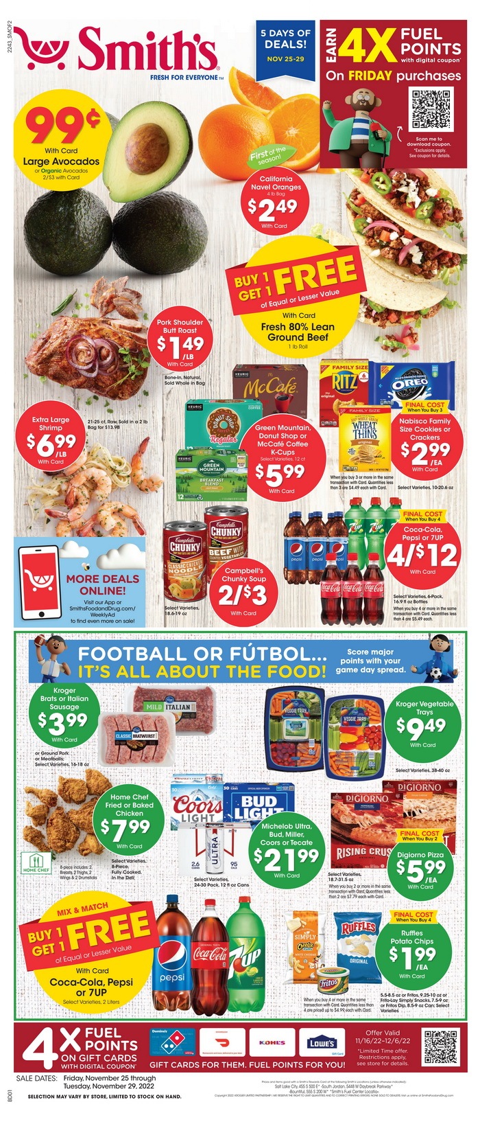 Smith's Food and Drug Weekly Ad Nov 25 – Nov 29, 2022