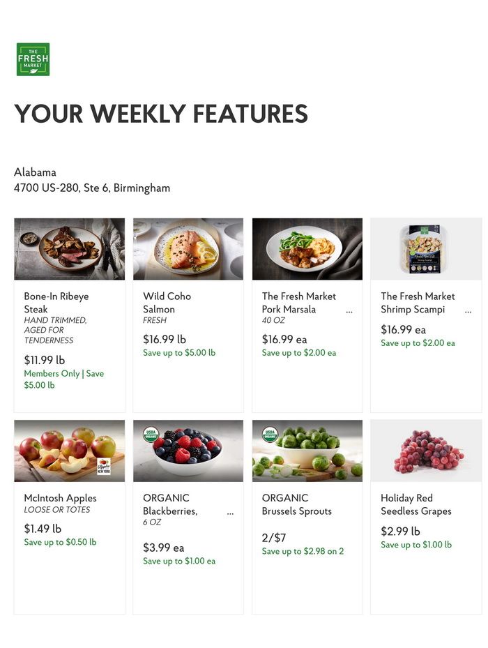 The Fresh Market Weekly Ad Nov 02 – Nov 08, 2022