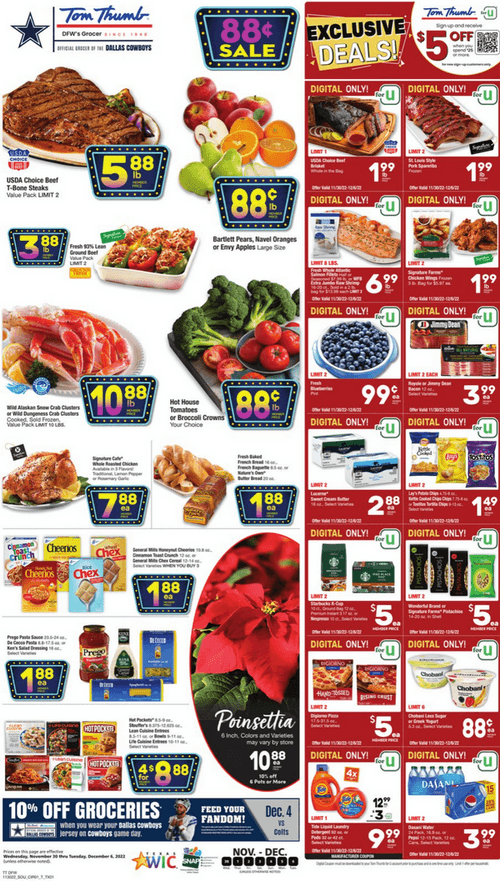 Tom Thumb Weekly Ad Nov 30 – Dec 06, 2022
