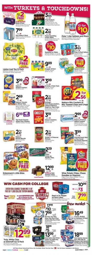 Tops Weekly Ad Nov 20 – Nov 26, 2022 (Thanksgiving Promotion Included)