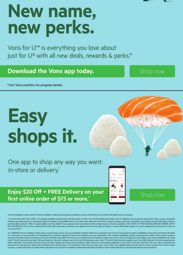 Vons Weekly Flyer Nov 25 – Nov 29, 2022 (Black Friday Promotion Included)