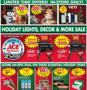ACE Hardware Holiday Ad Dec 01 – Dec 24, 2022 (Christmas Promotion ...