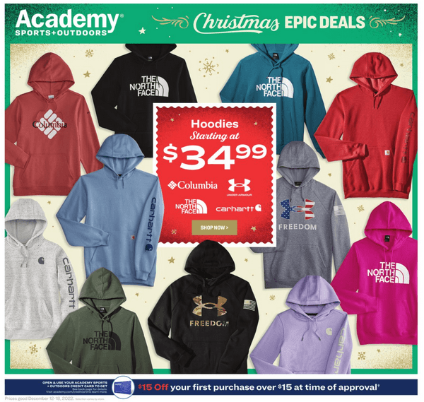Academy Sports + Outdoors Outdoor Ad Dec 12 – Dec 18, 2022 (Christmas ...