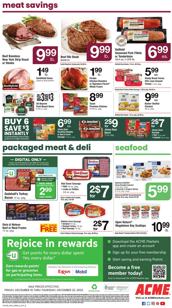 ACME Weekly Flyer Dec 16 – Dec 22, 2022