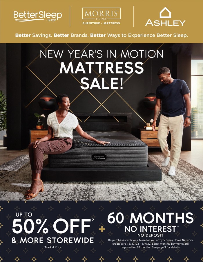 Ashley Furniture HomeStore New Year In-Motion Mattress Ad Dec 27, 2022 ...