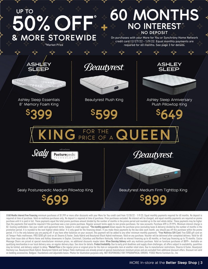 Ashley Furniture HomeStore New Year In-Motion Mattress Ad Dec 27, 2022 ...