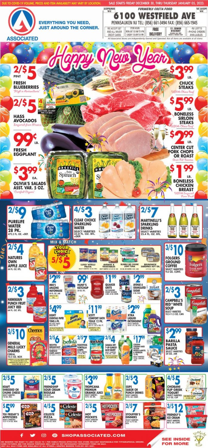 Associated Supermarkets Weekly Ad Dec 30 – Jan 05, 2023 (New Year ...