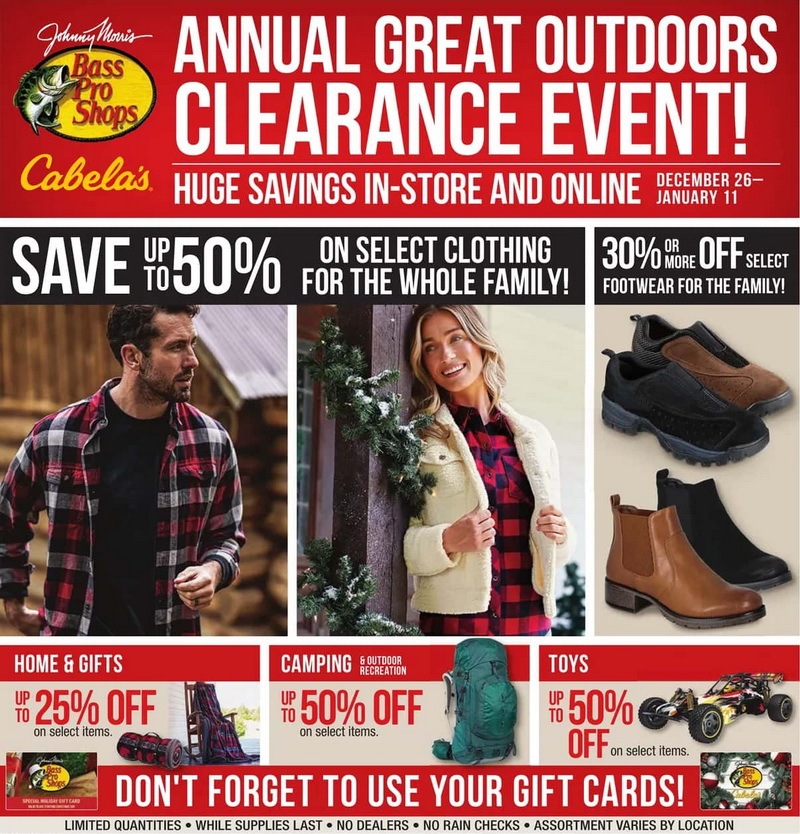 Bass Pro Shops Weekly Ad Dec 26, 2022 – Jan 11, 2023